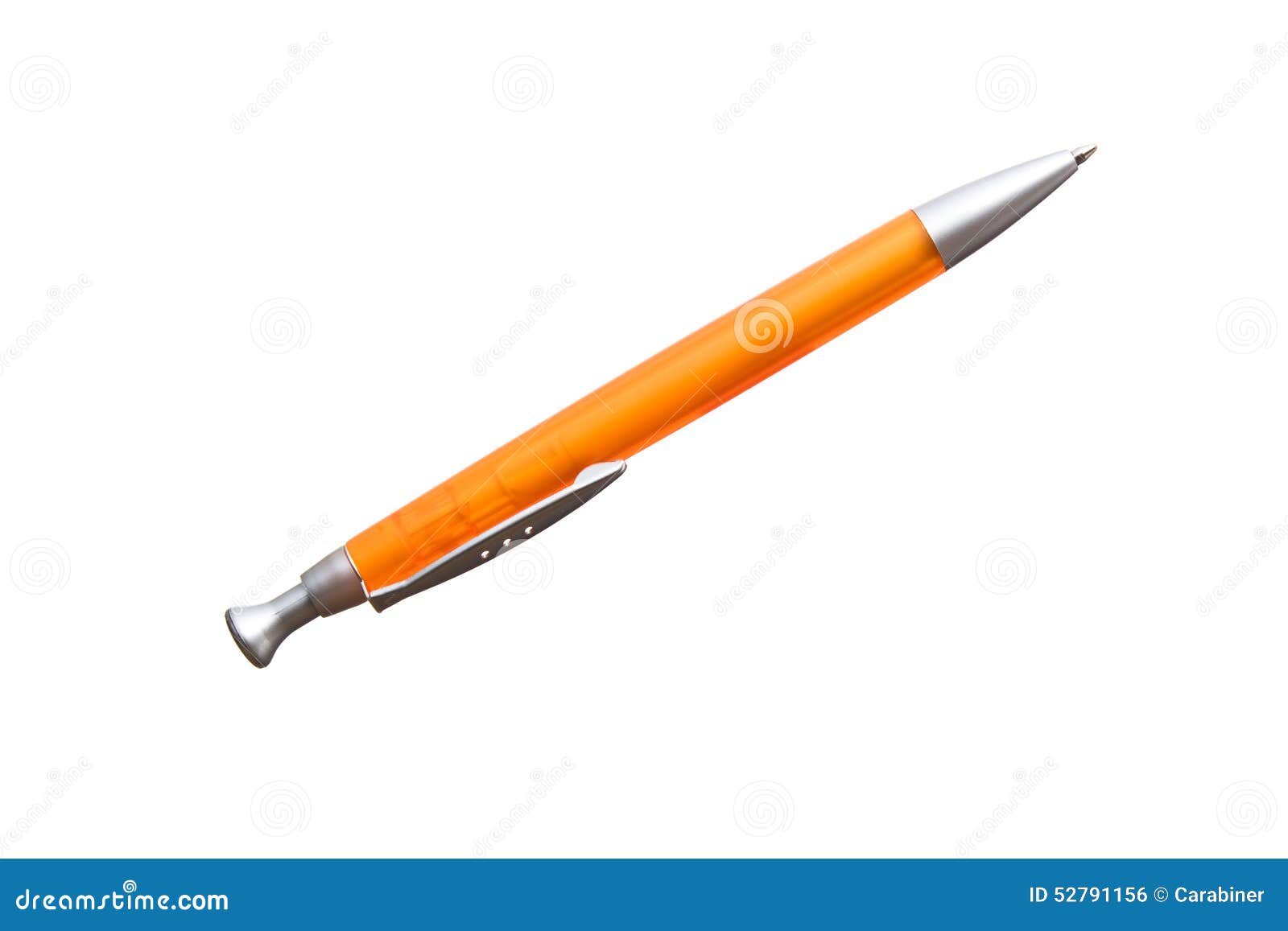 Orange pen stock photo. Image of white, message, close - 52791156