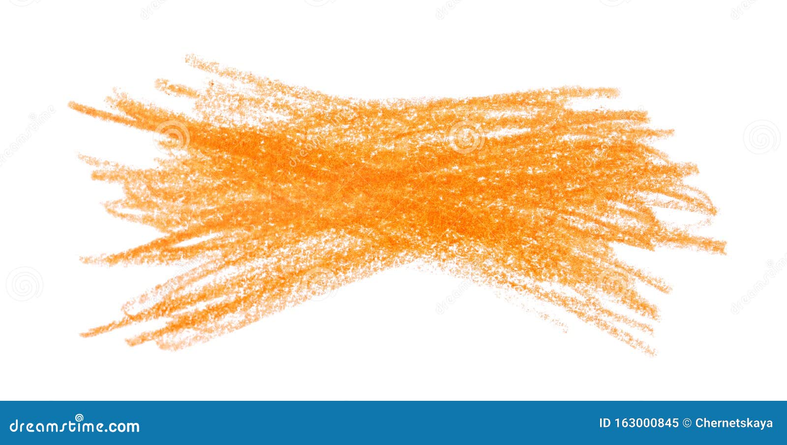 Orange Pencil Scribble on White Background Stock Image - Image of painting, scratch: 163000845