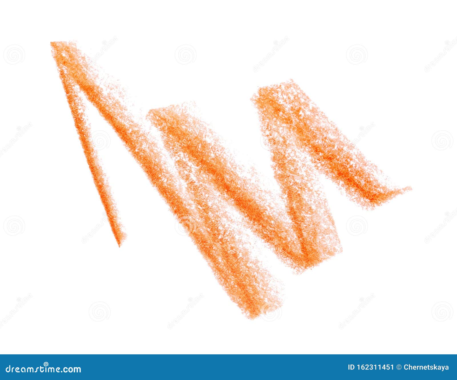 Orange Pencil Scribble on White Background Stock Image - Image of graphic, crayon: 162311451