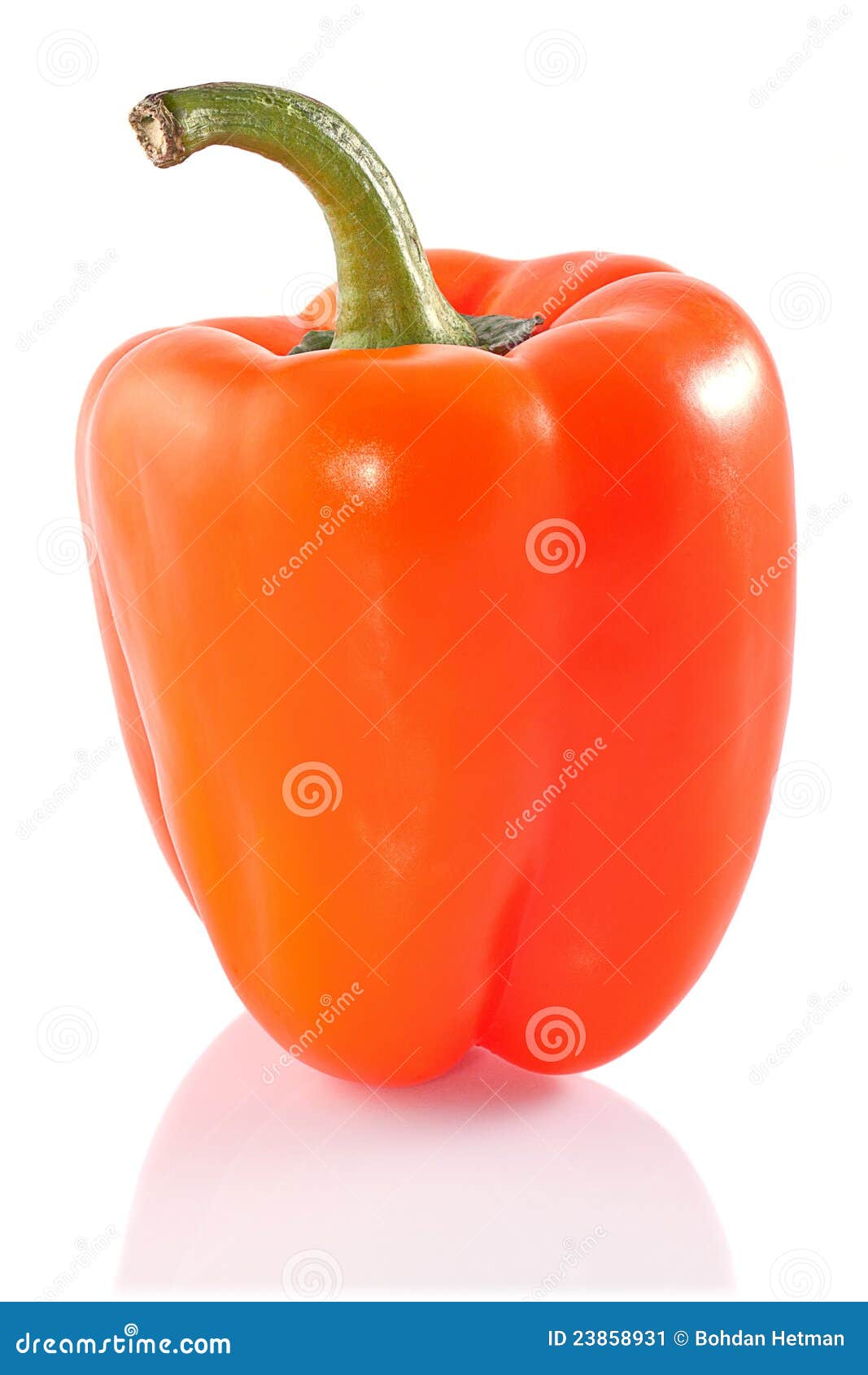 Orange pepper stock image. Image of isolated, healthy - 23858931