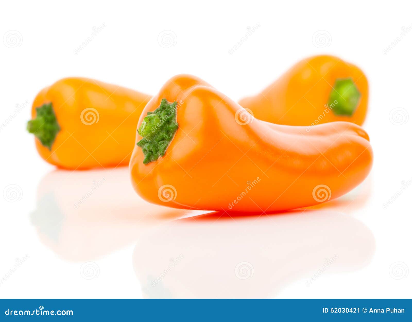 Orange peppers (capsicum) stock image. Image of isolated - 62030421