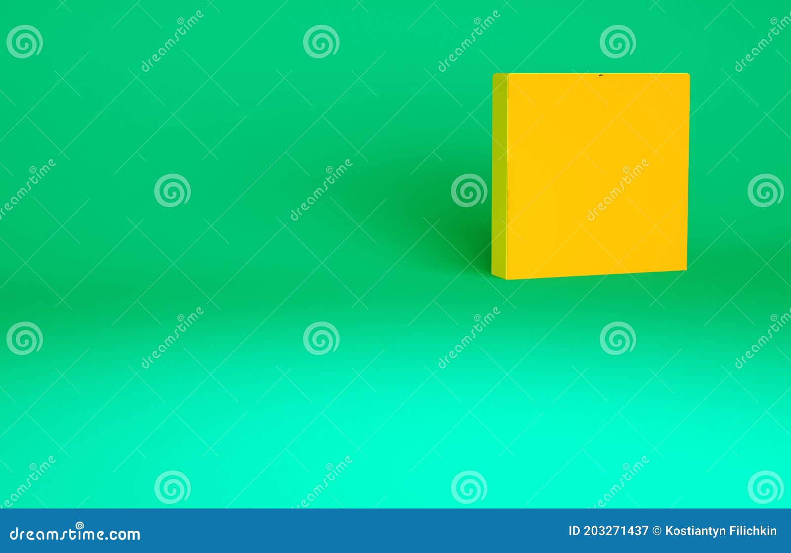 Orange Periodic Table of the Elements Icon Isolated on Green Background ...