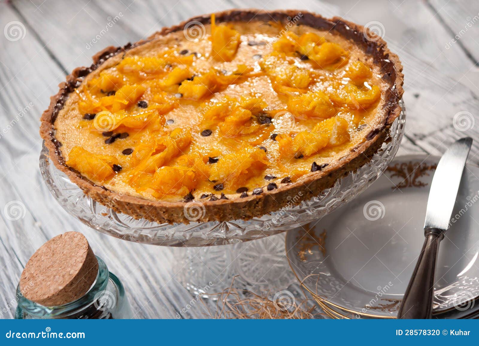 Orange pie stock photo. Image of color, fruitcake, citrus - 28578320