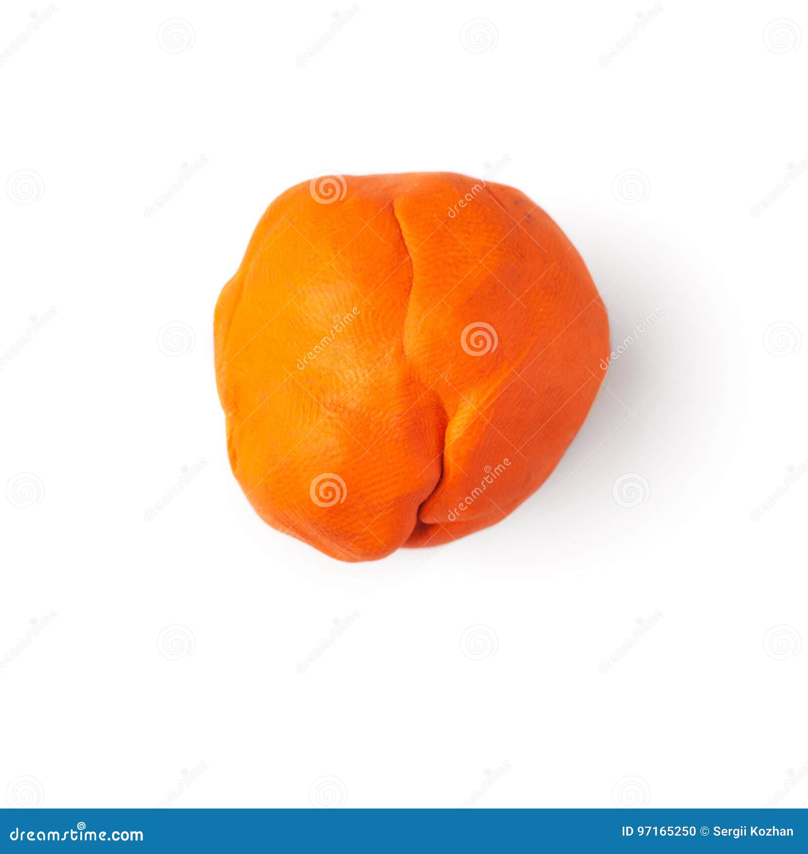 Orange Piece of Plastic on a White Background Stock Photo - Image of ...