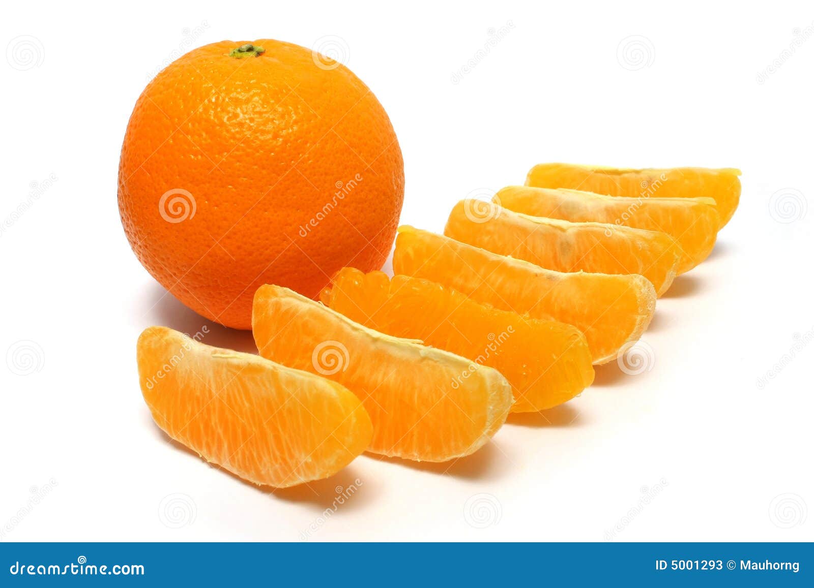 Orange Pieces stock image. Image of peeled, food, fresh - 5001293