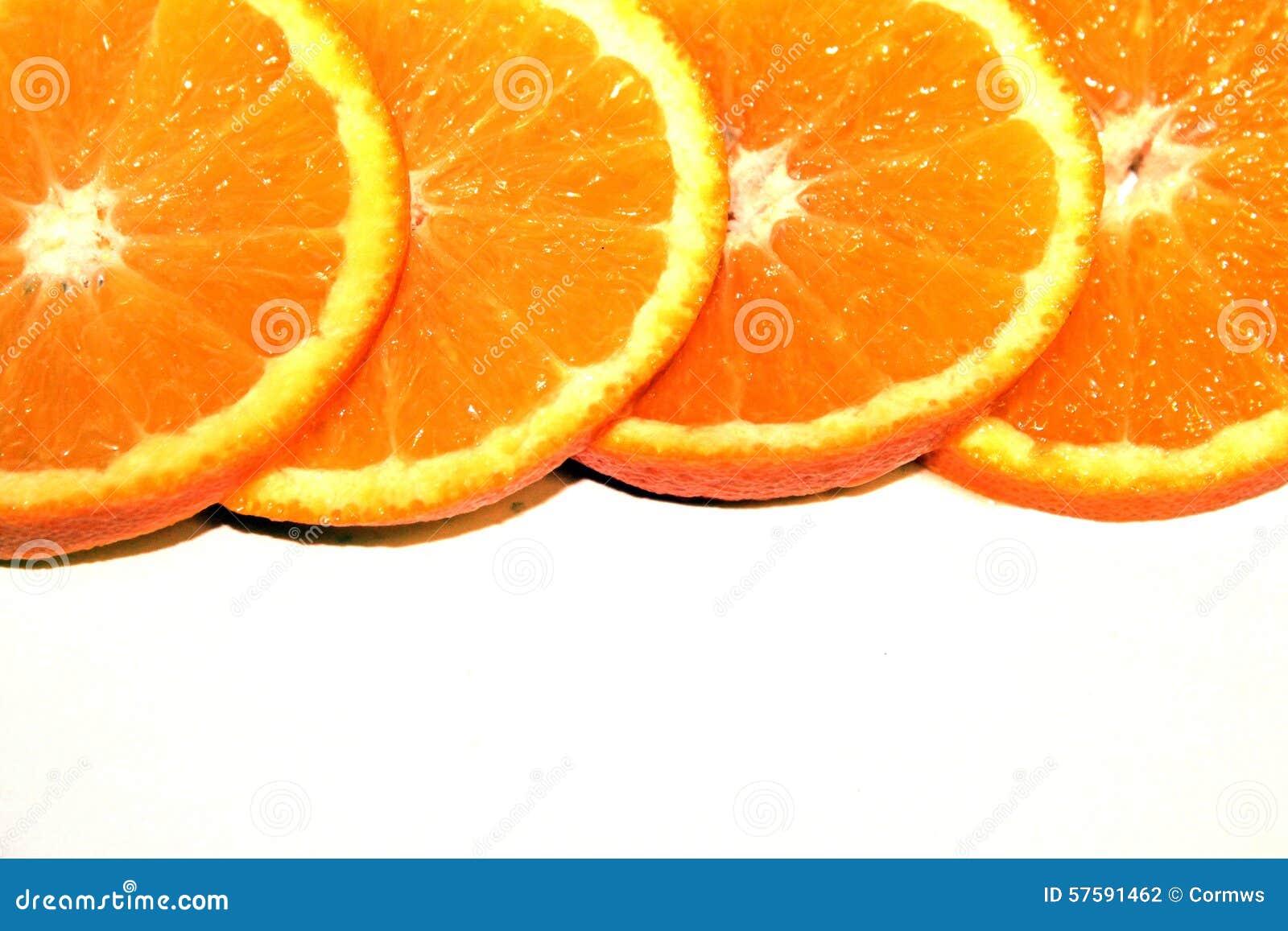 Orange Pieces on White Background Stock Photo - Image of orange ...