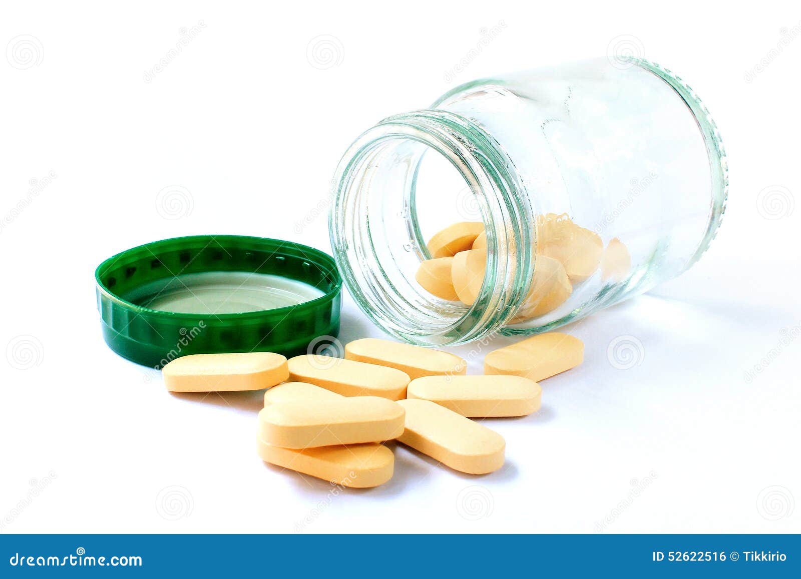 Orange pill bottle. stock photo. Image of pills, vitamin - 52622516