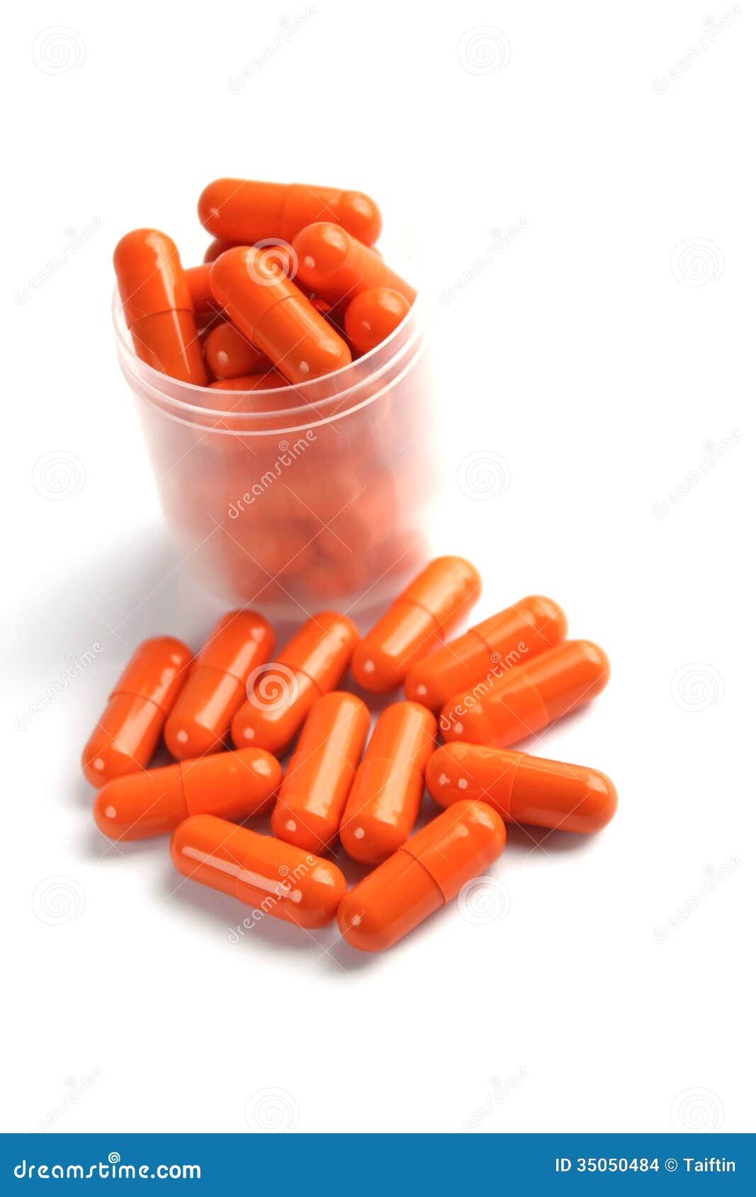 Orange pill capsules stock photo. Image of cure, laboratory - 35050484