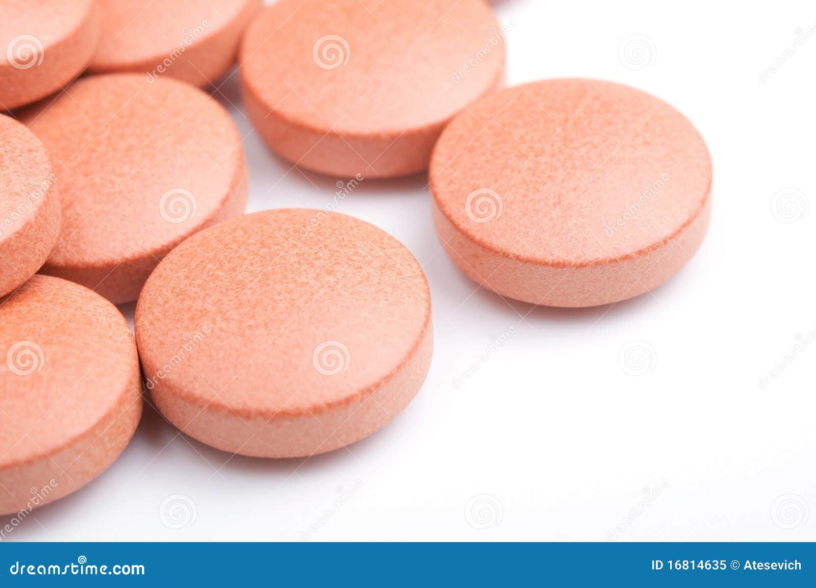 Orange pills close-up stock image. Image of relief, prescription - 16814635