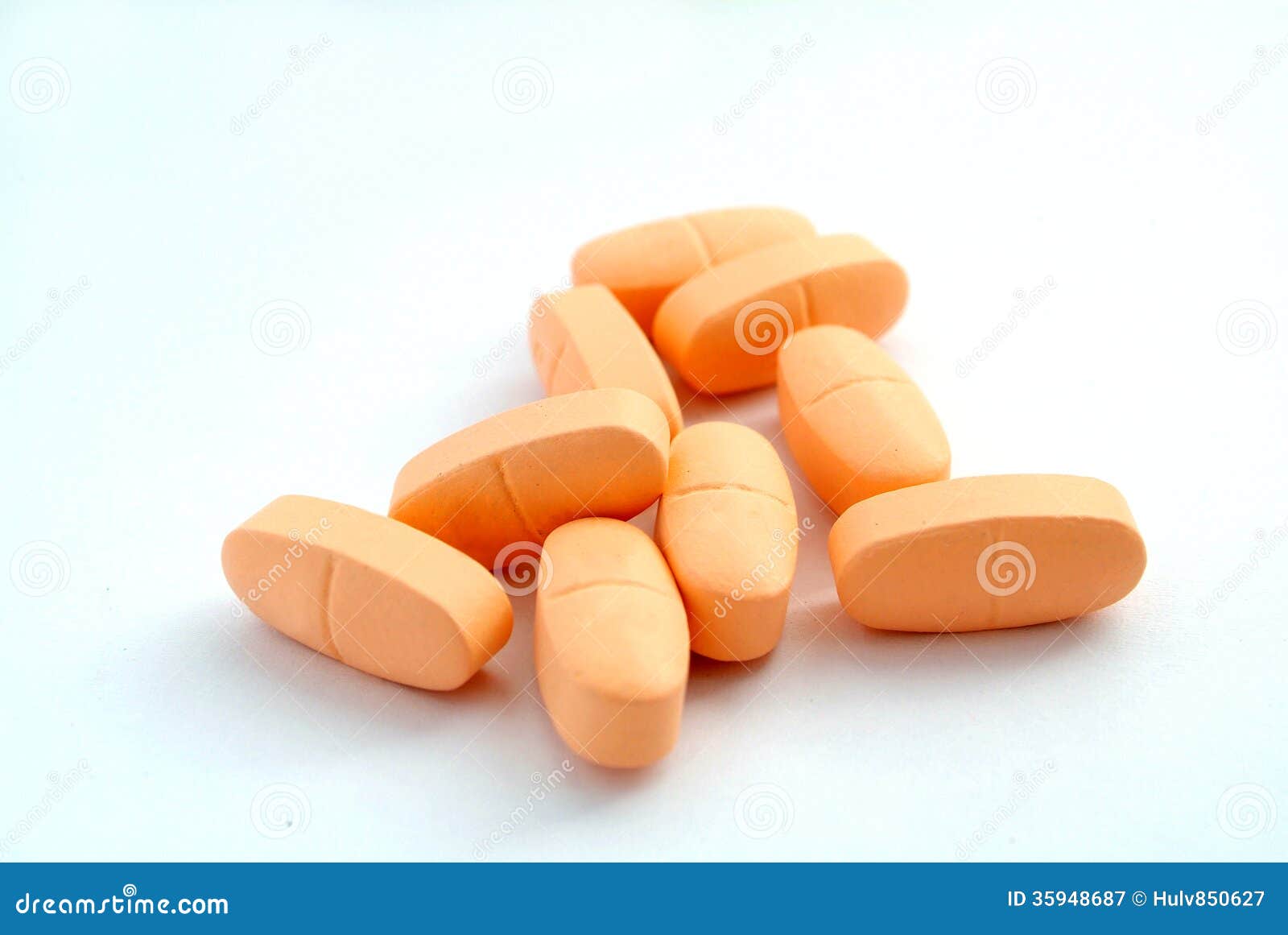 Orange pills scattering stock image. Image of spill, recovery - 35948687