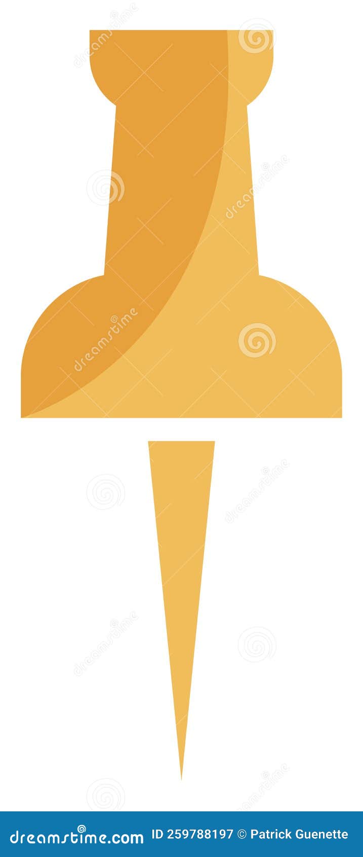 Orange pin, icon icon stock vector. Illustration of orange - 259788197
