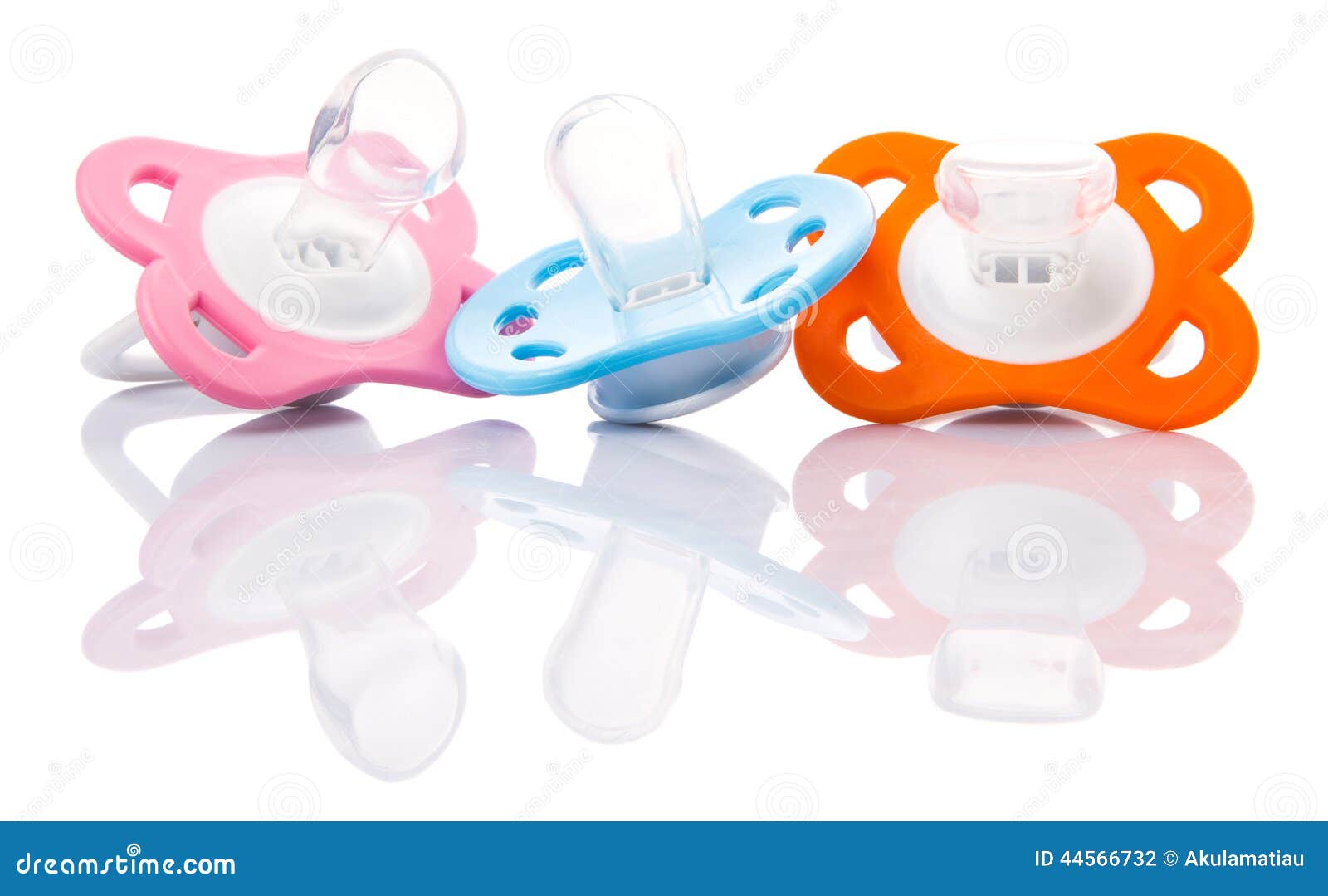 Orange, Pink and Blue Pacifier III Stock Photo - Image of mouth ...