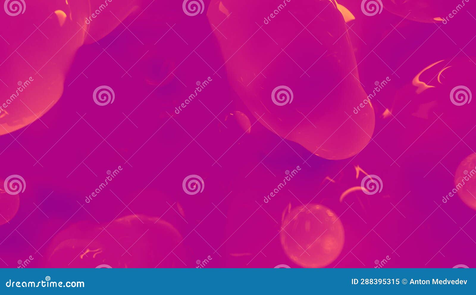 Orange and Pink Smooth Benign Forms from Alien Planet - Abstract 3D ...