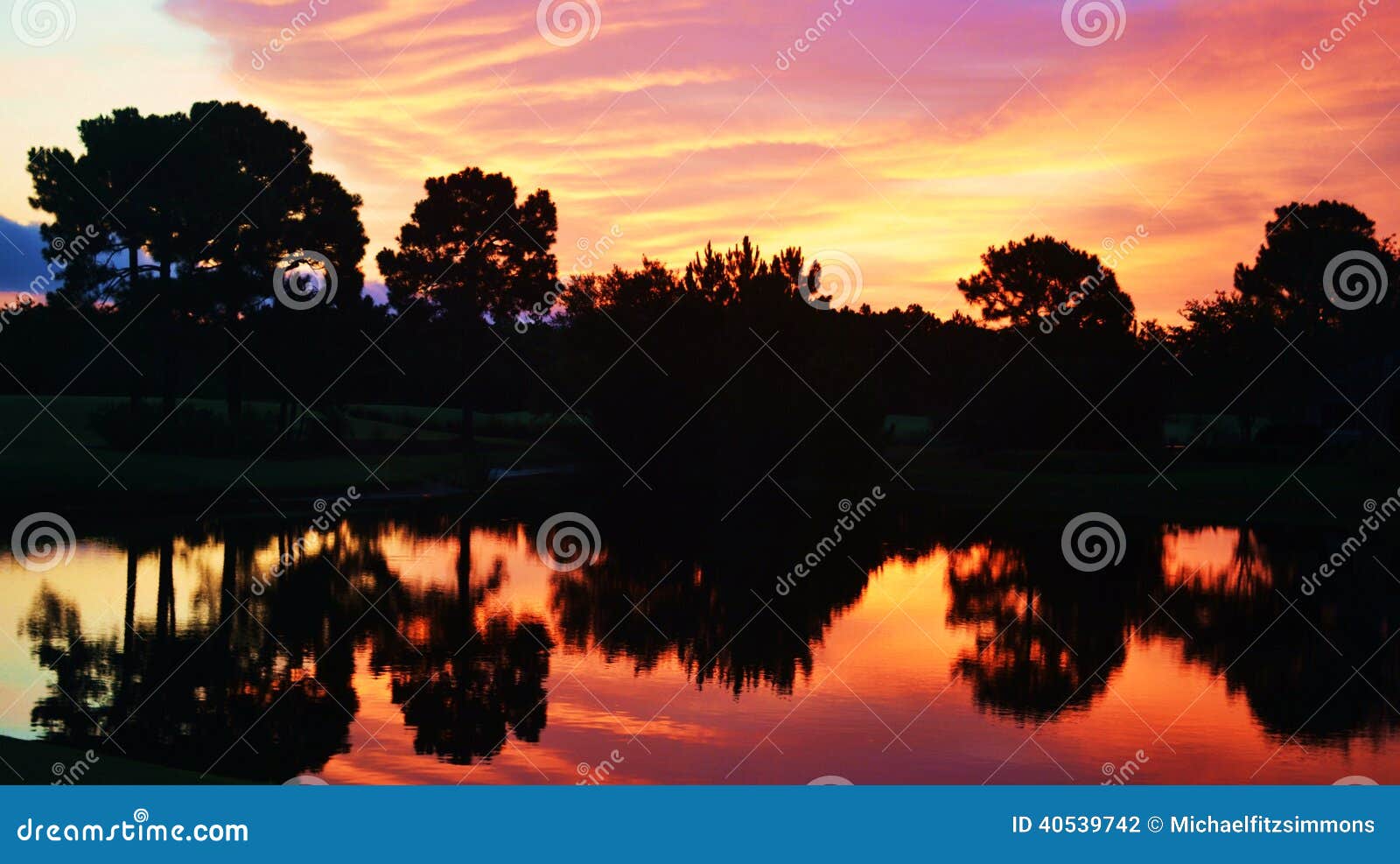 Orange/Pink Sunset stock photo. Image of sunrise, landscape - 40539742