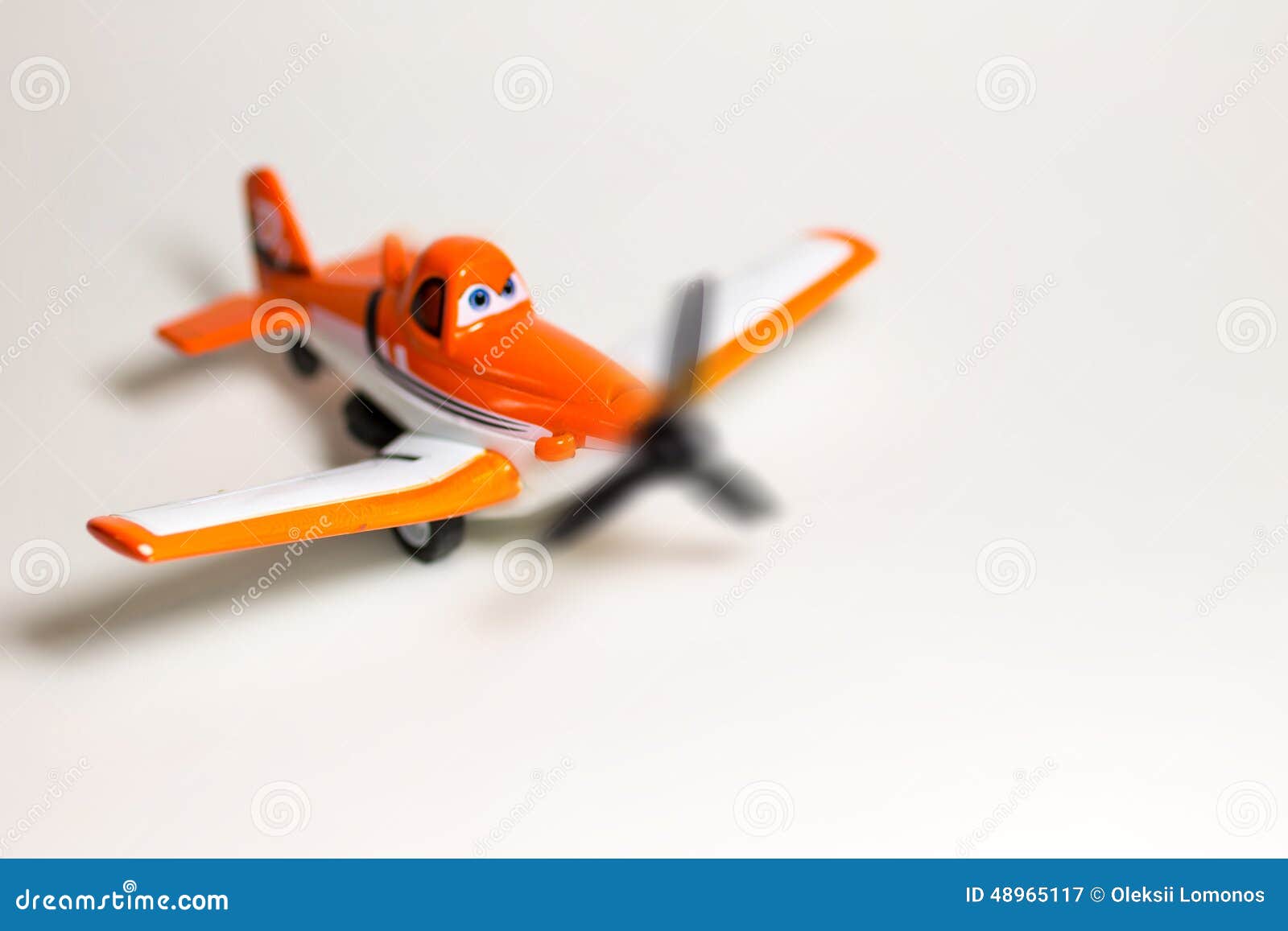 Orange plane editorial photography. Image of propeller - 48965117