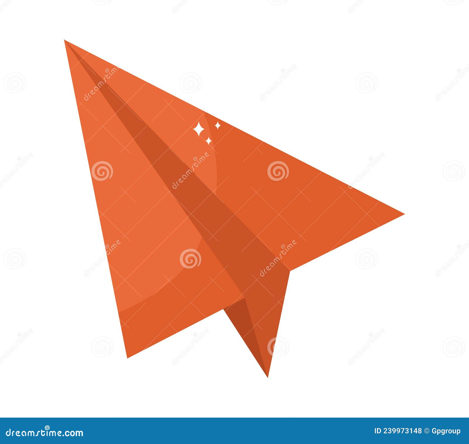 Orange plane plane stock vector. Illustration of isolated - 239973148