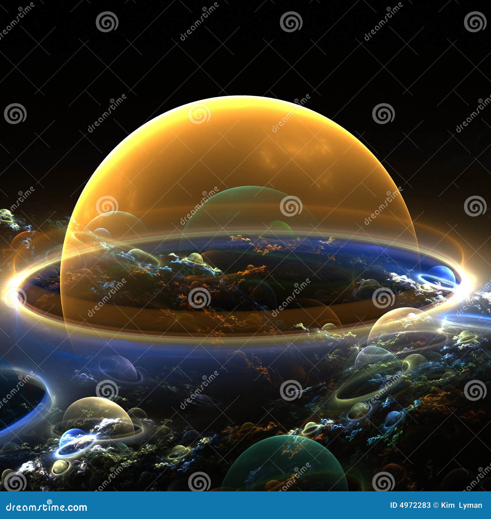 Orange Planet stock illustration. Illustration of orbs - 4972283