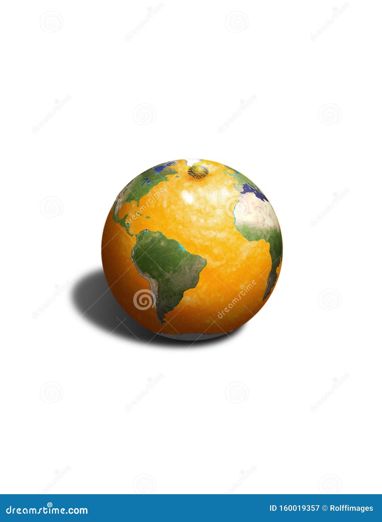 Orange Earth stock illustration. Illustration of fresh - 160019357