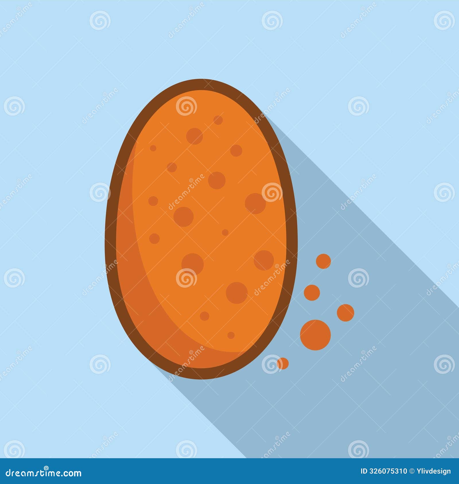 Orange Mars Planet Rotating in Solar System Stock Illustration ...