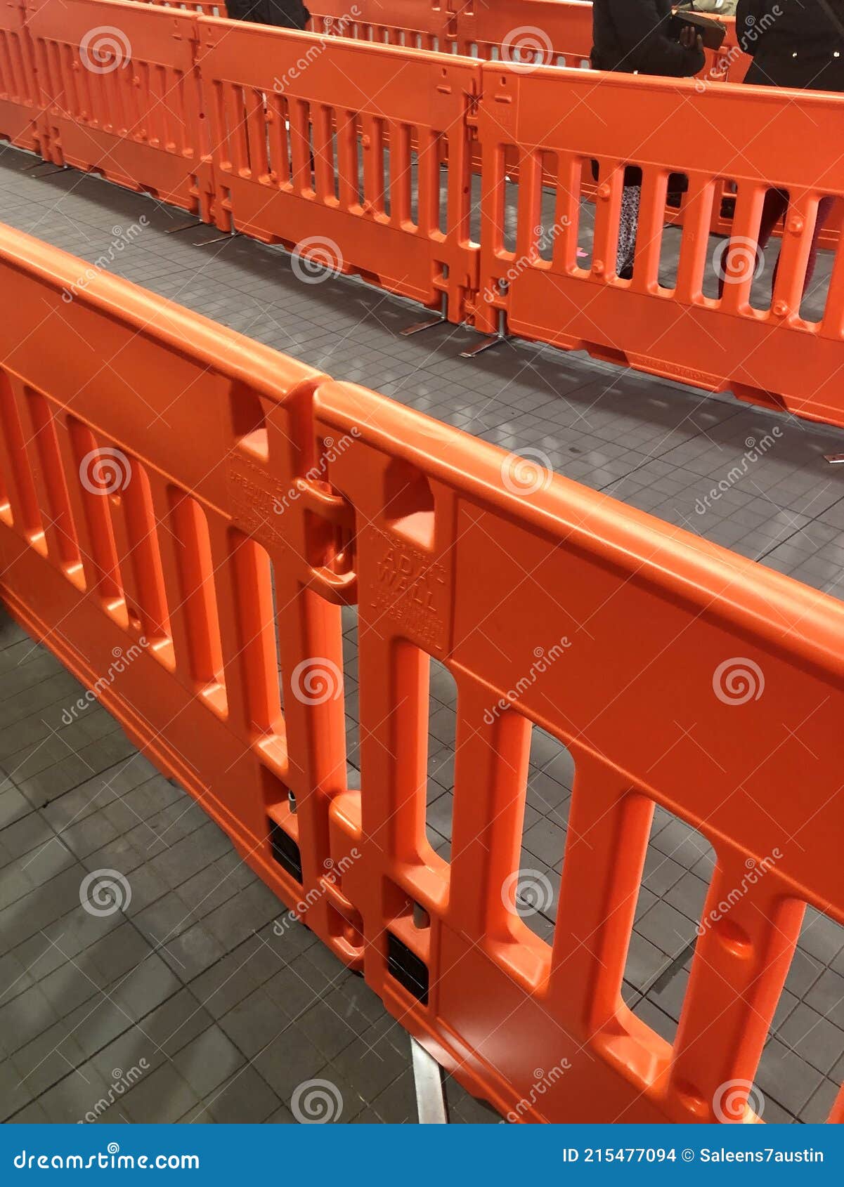 Crowd Control Barriers stock photo. Image of barriers - 215477094