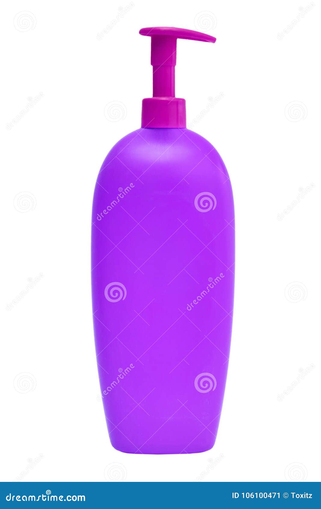 Orange Plastic Bottle Isolated on White Background Stock Image - Image ...