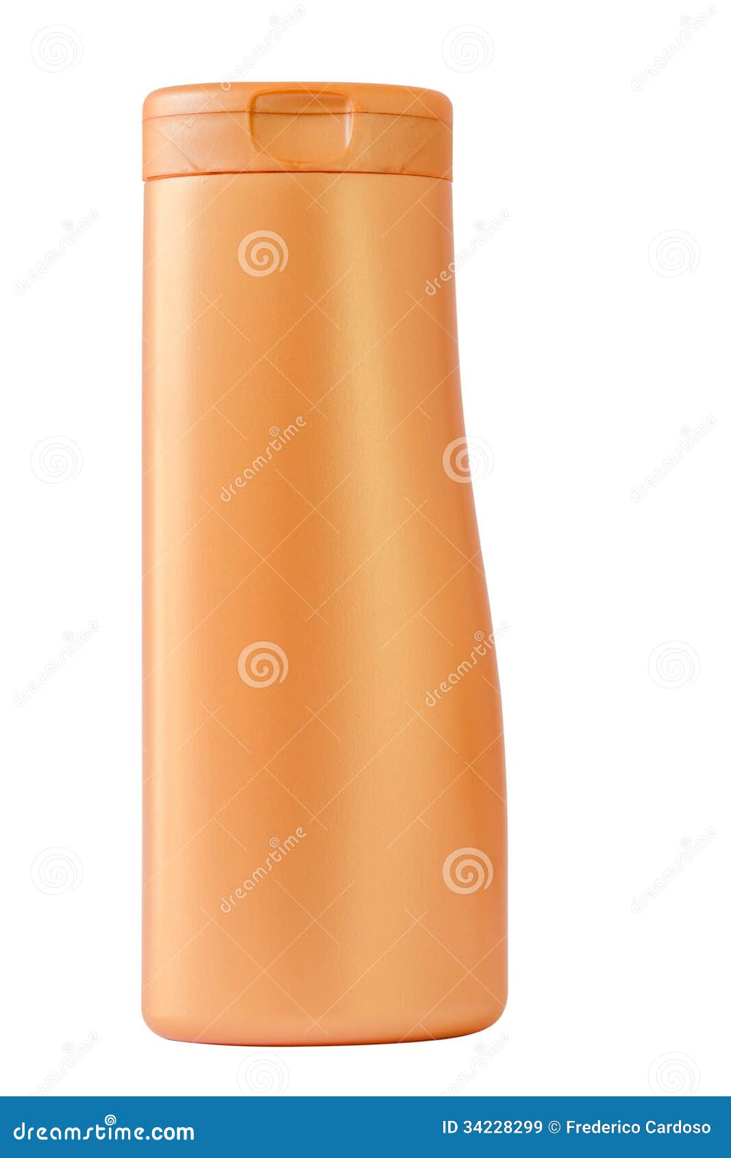 Orange plastic bottle stock image. Image of cream, bath - 34228299