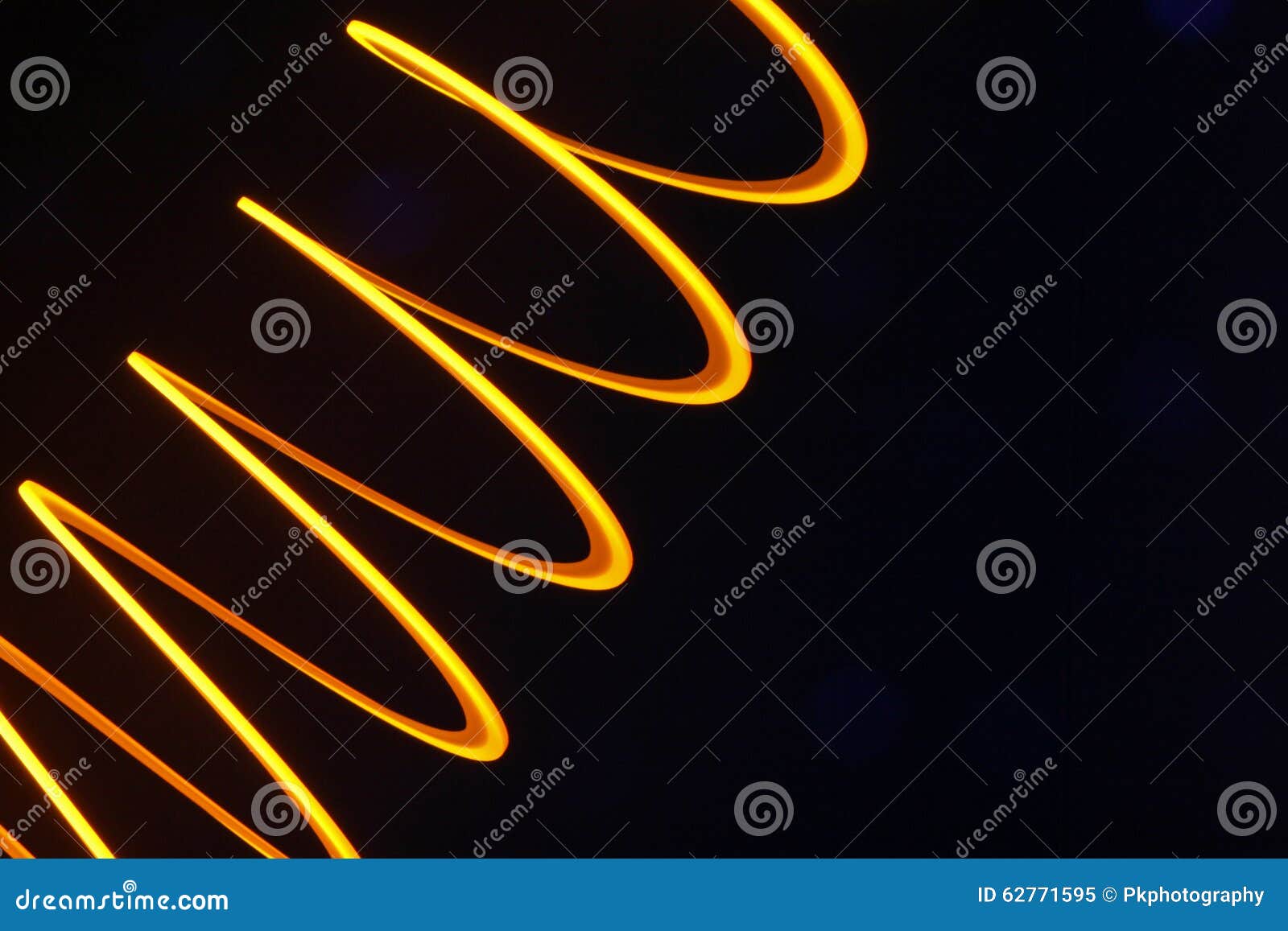 Orange Plastic Coil Under Blacklight Stock Image - Image of orange ...