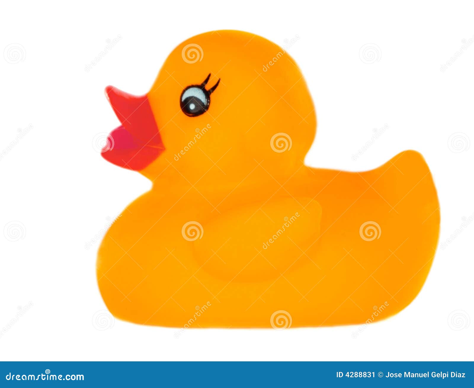 Orange plastic duck stock image. Image of macro, concept - 4288831