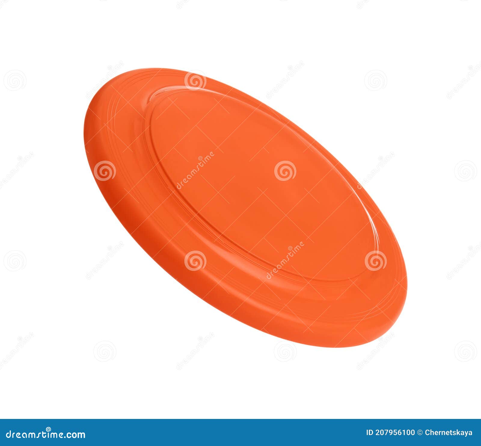 Orange Plastic Frisbee Disk Isolated on White Stock Photo - Image of ...