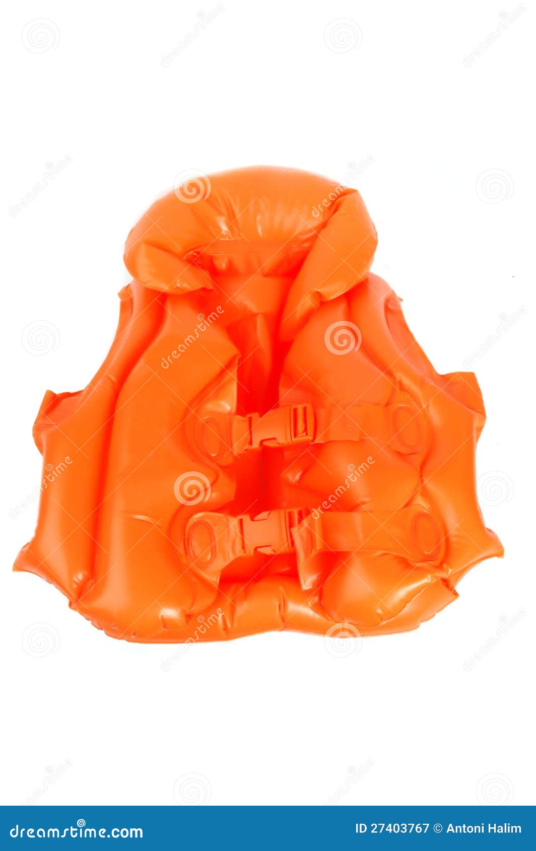 Orange plastic life jacket stock image. Image of jacket - 27403767