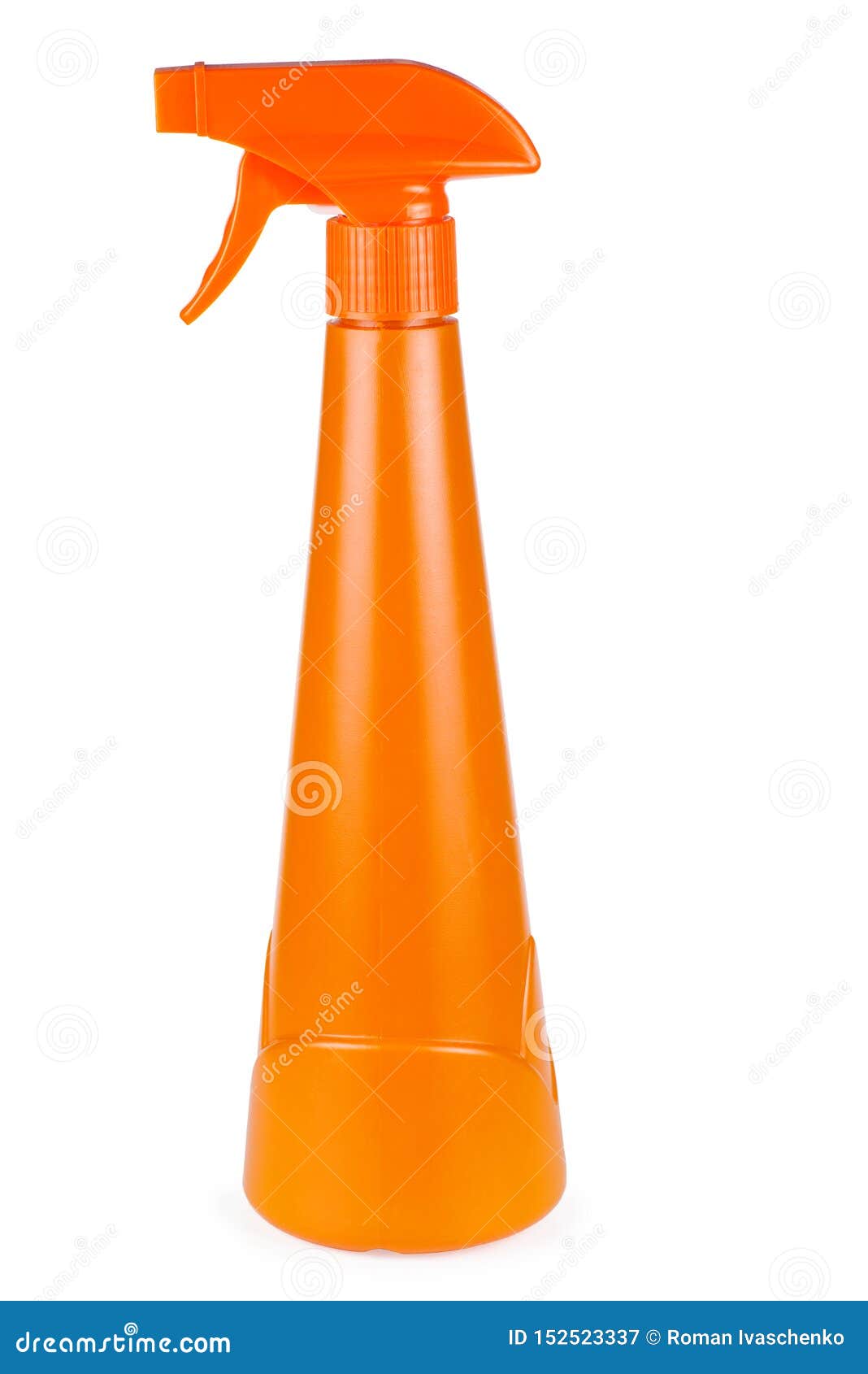 Orange plastic sprayer stock image. Image of container - 152523337