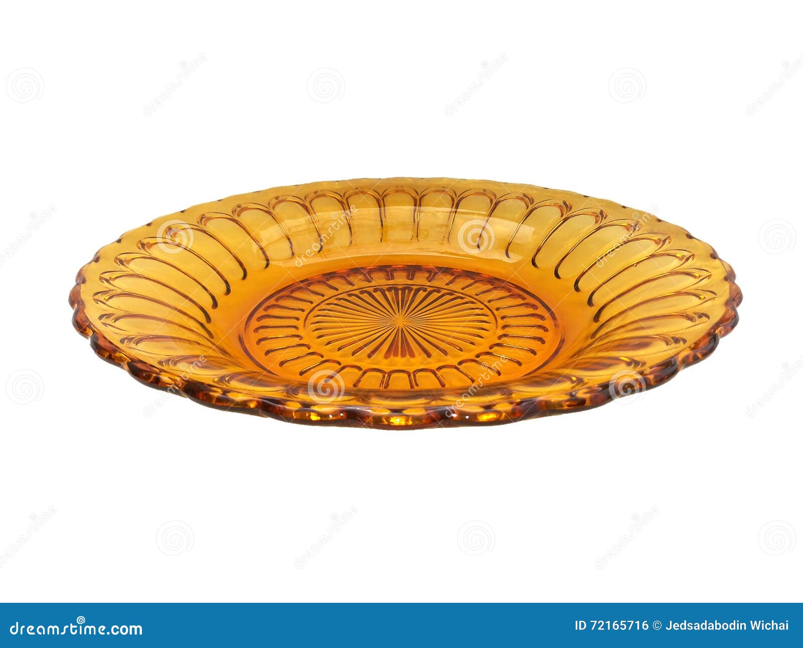 Orange plate stock photo. Image of tableware, isolated - 72165716