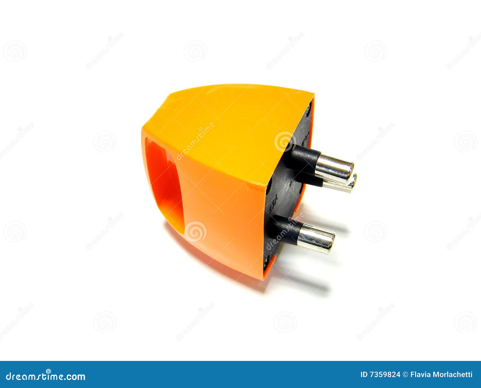 Orange plug stock photo. Image of insert, grounded, generation - 7359824
