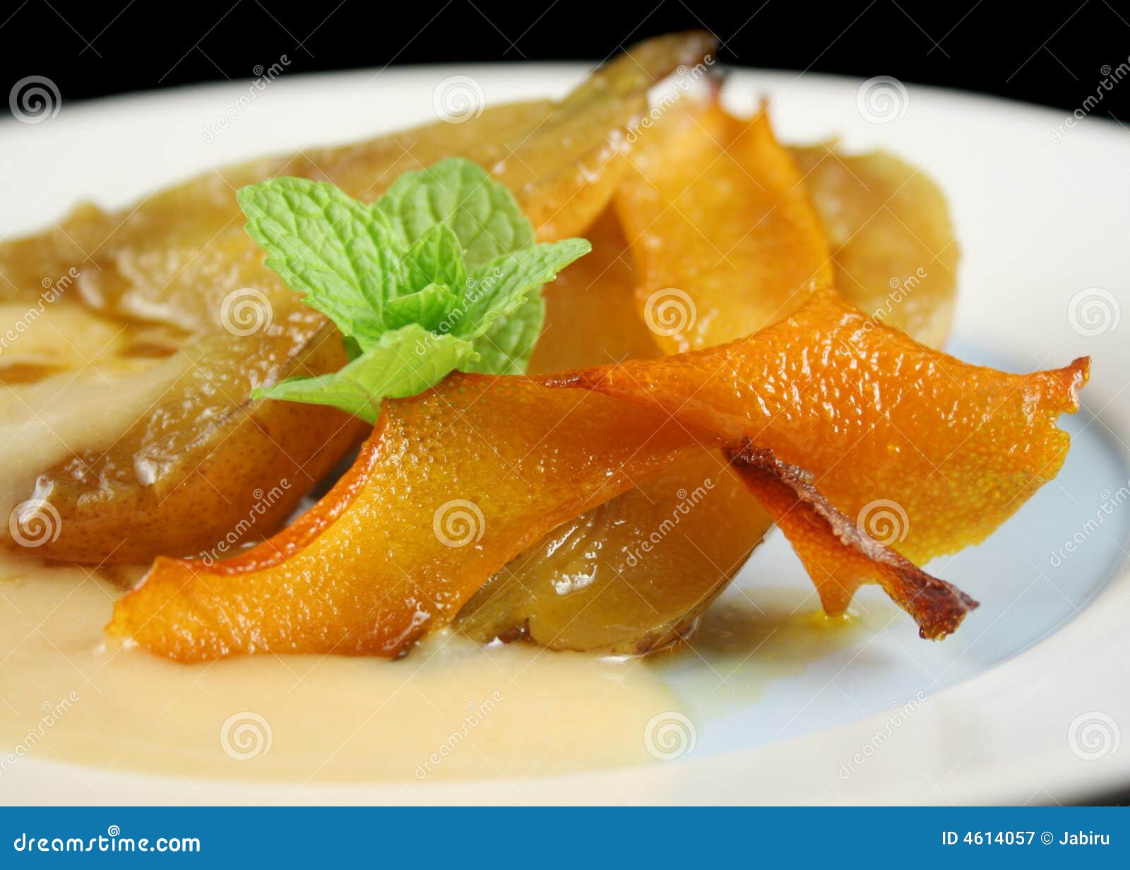 Orange Poached Pears stock image. Image of natural, caramel - 4614057