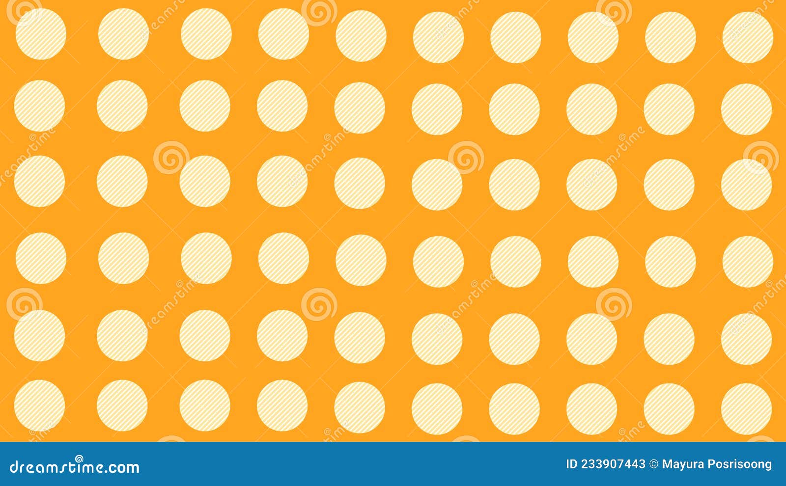 Orange Polka Dot Background Stock Illustration - Illustration of ...