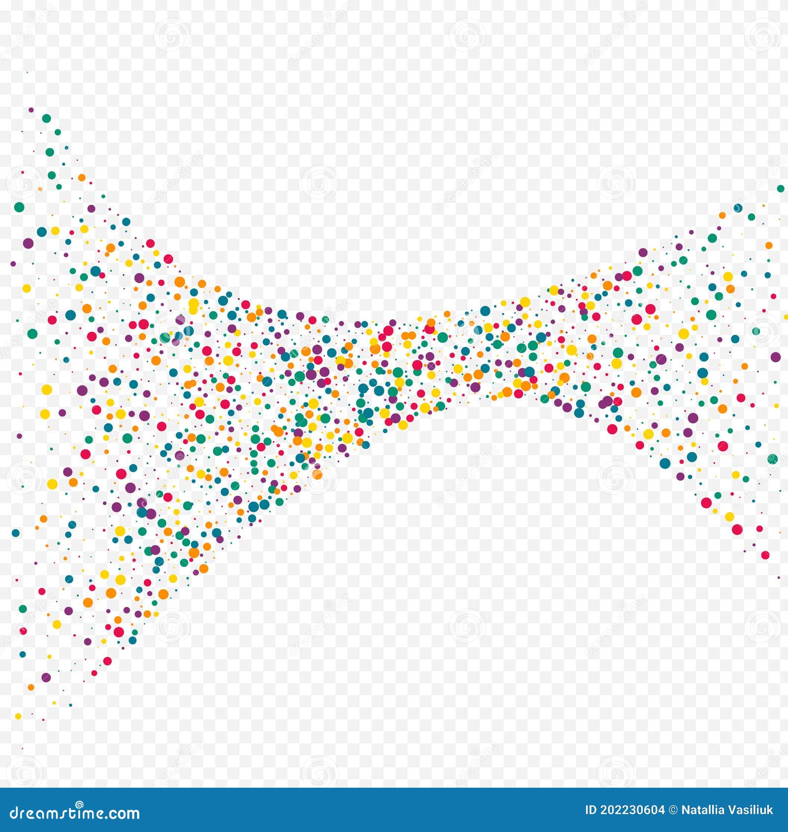 Orange Polka Transparent Transparent Background Stock Illustration ...