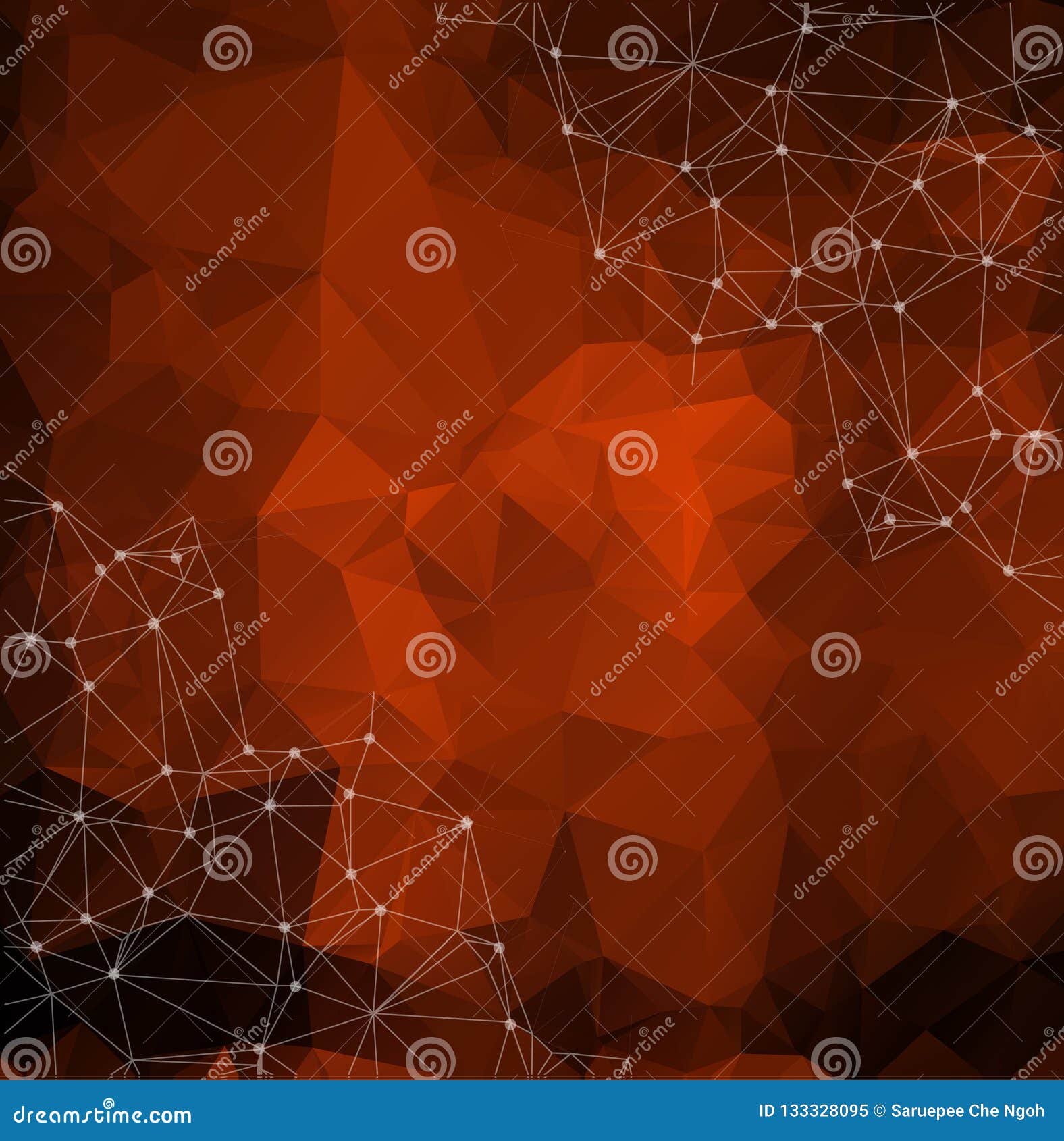 Orange Polygon.Illustration of Orange Polygon Background. Abstract ...