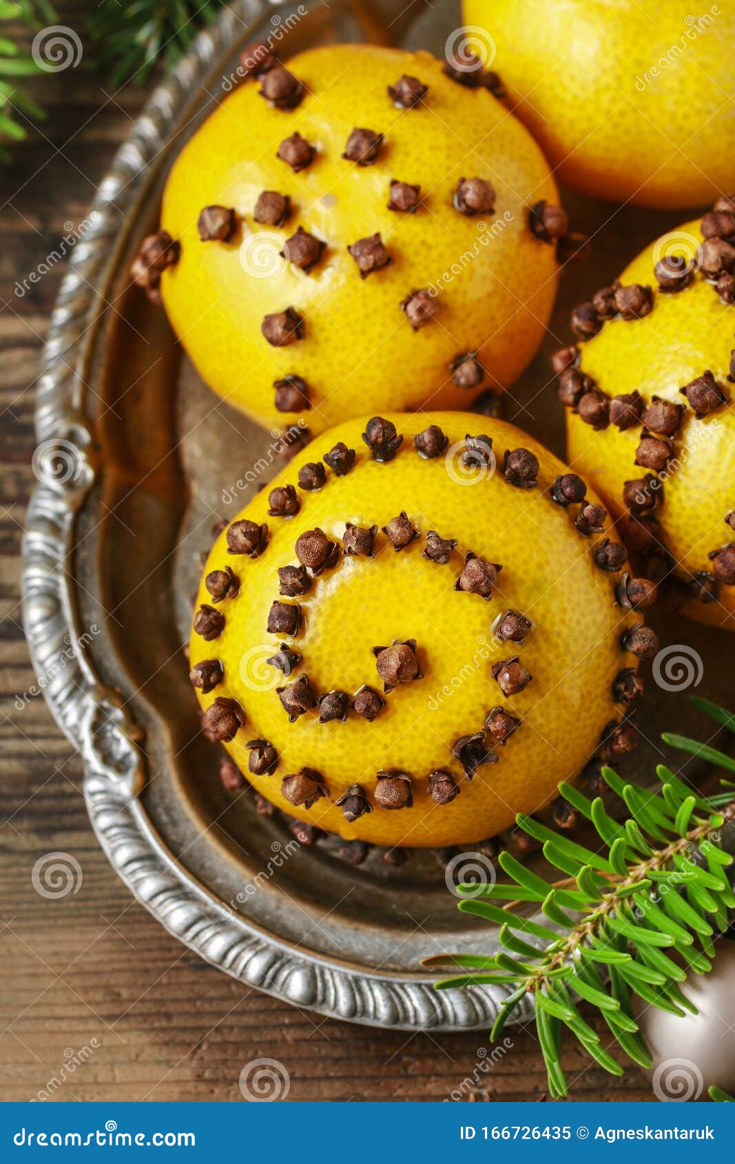 Orange pomander ball stock image. Image of pins, flat - 166726435