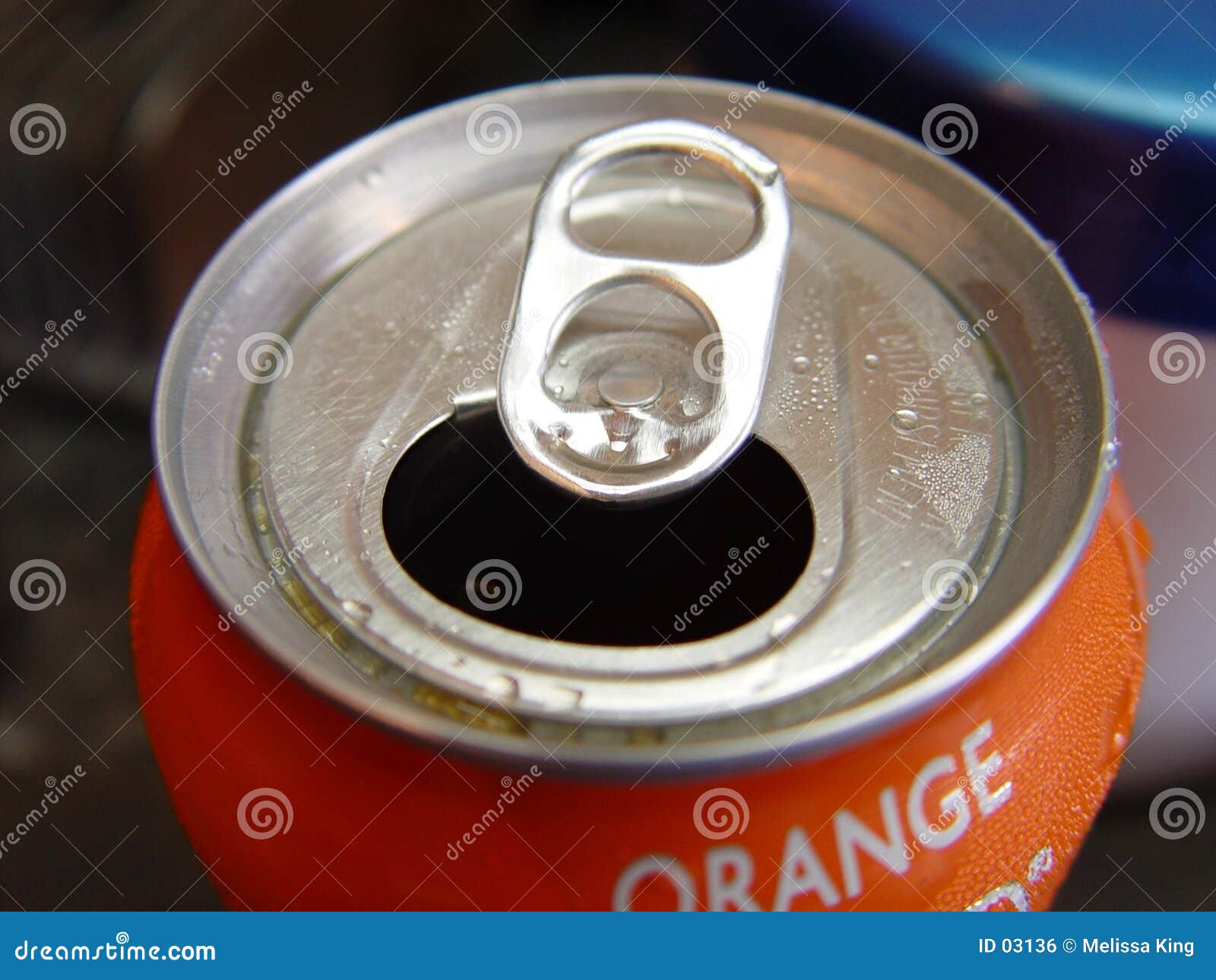 Orange Pop Can stock photo. Image of soda, cans, silver, drink - 3136