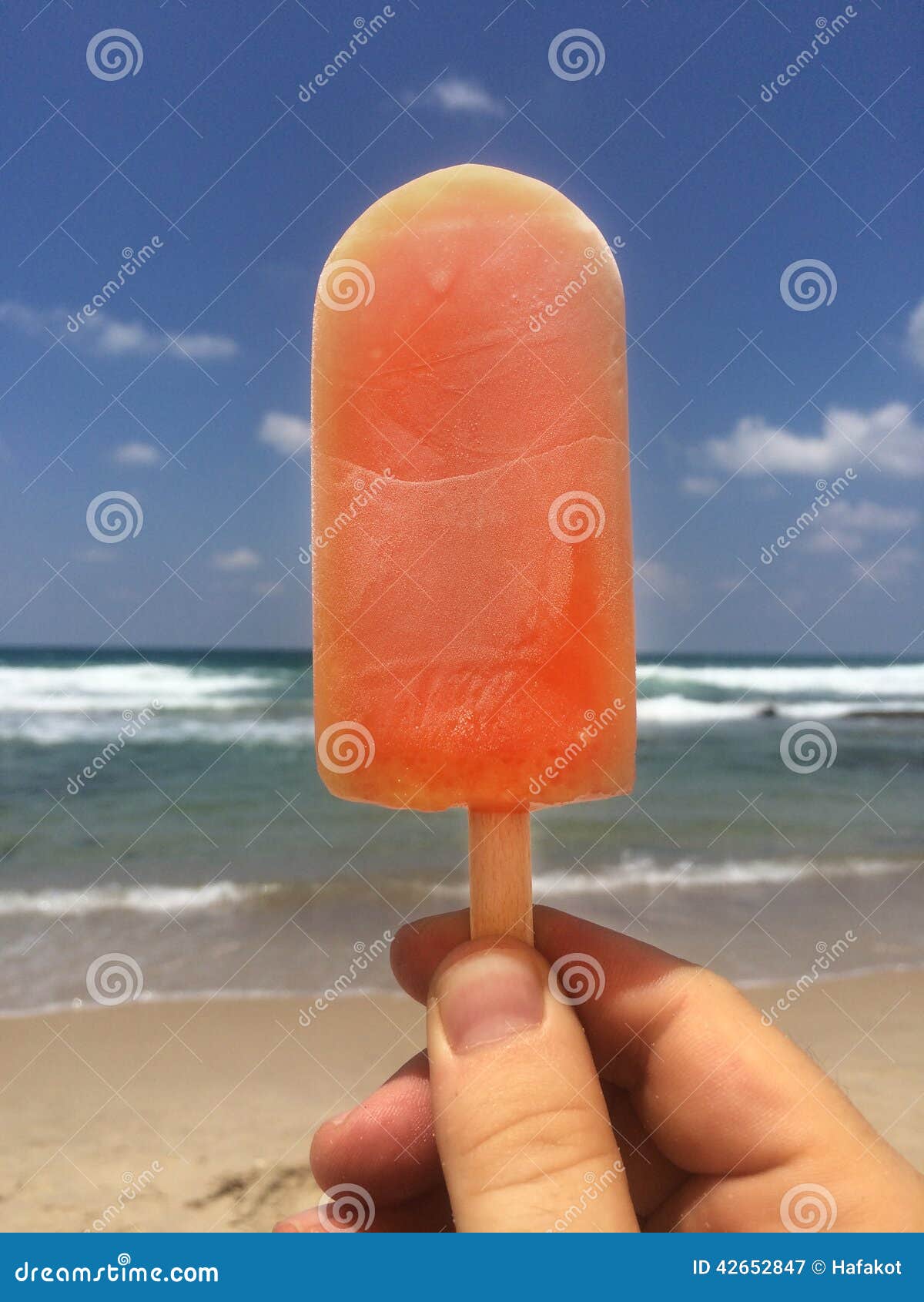 Orange Popsicle at the Beach Stock Image - Image of beauty, delicious ...