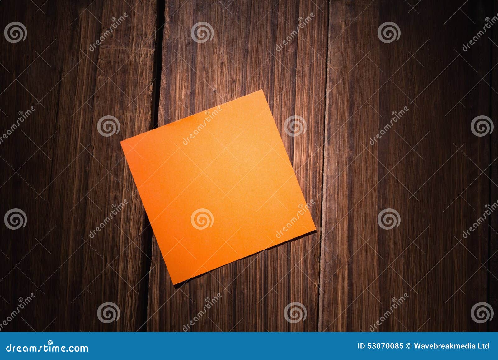 A Orange post it note stock image. Image of copy, adhesive - 53070085