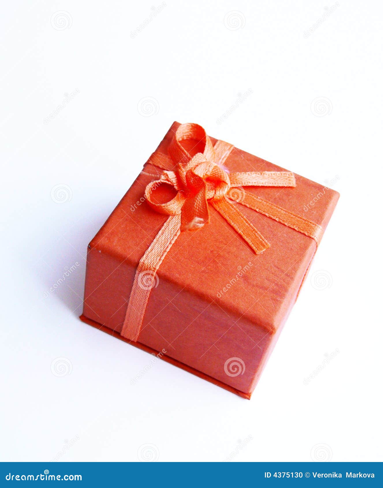 Orange present stock photo. Image of color, little, christmas - 4375130