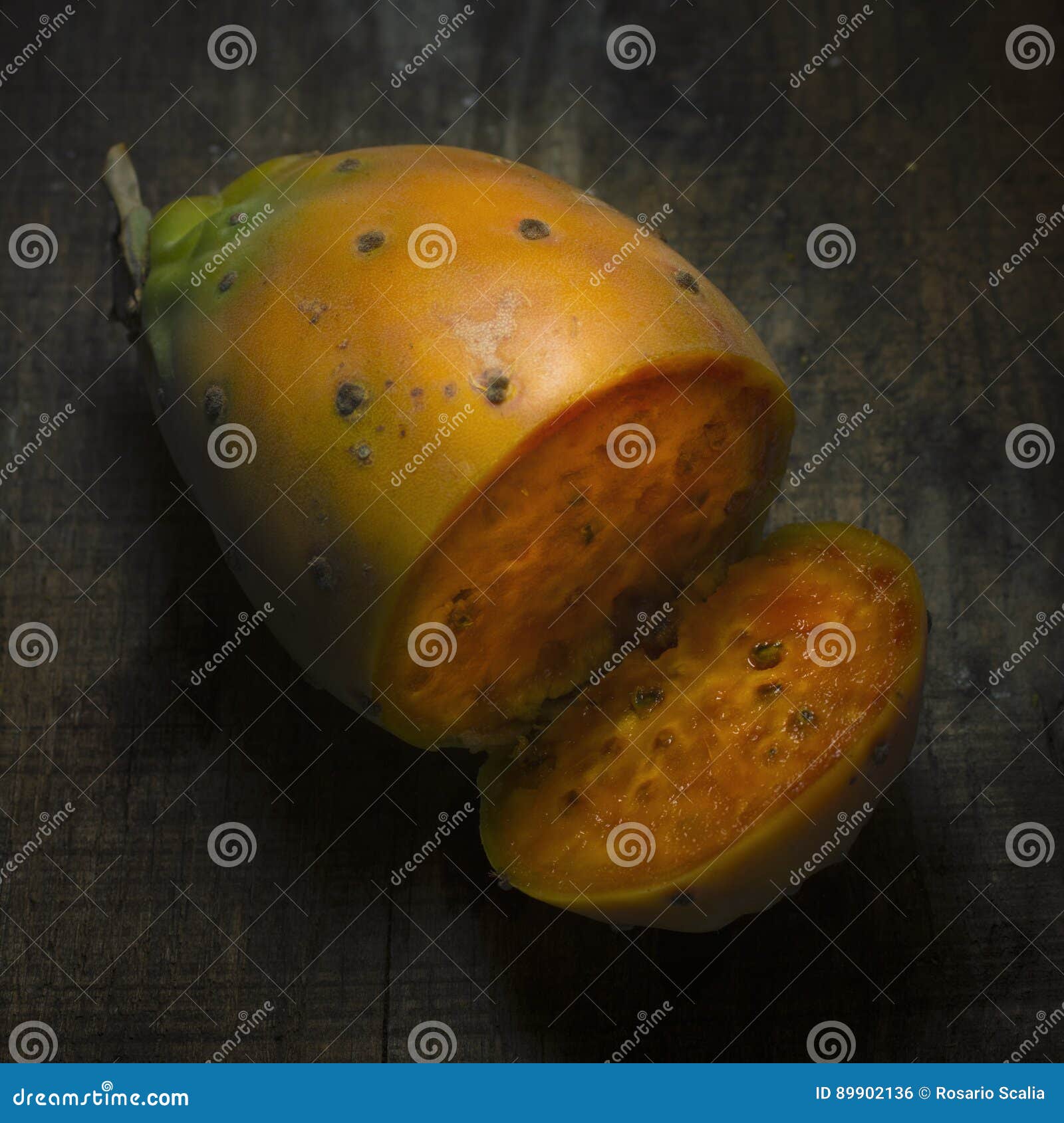 Orange prickly pear wood stock photo. Image of cactus - 89902136