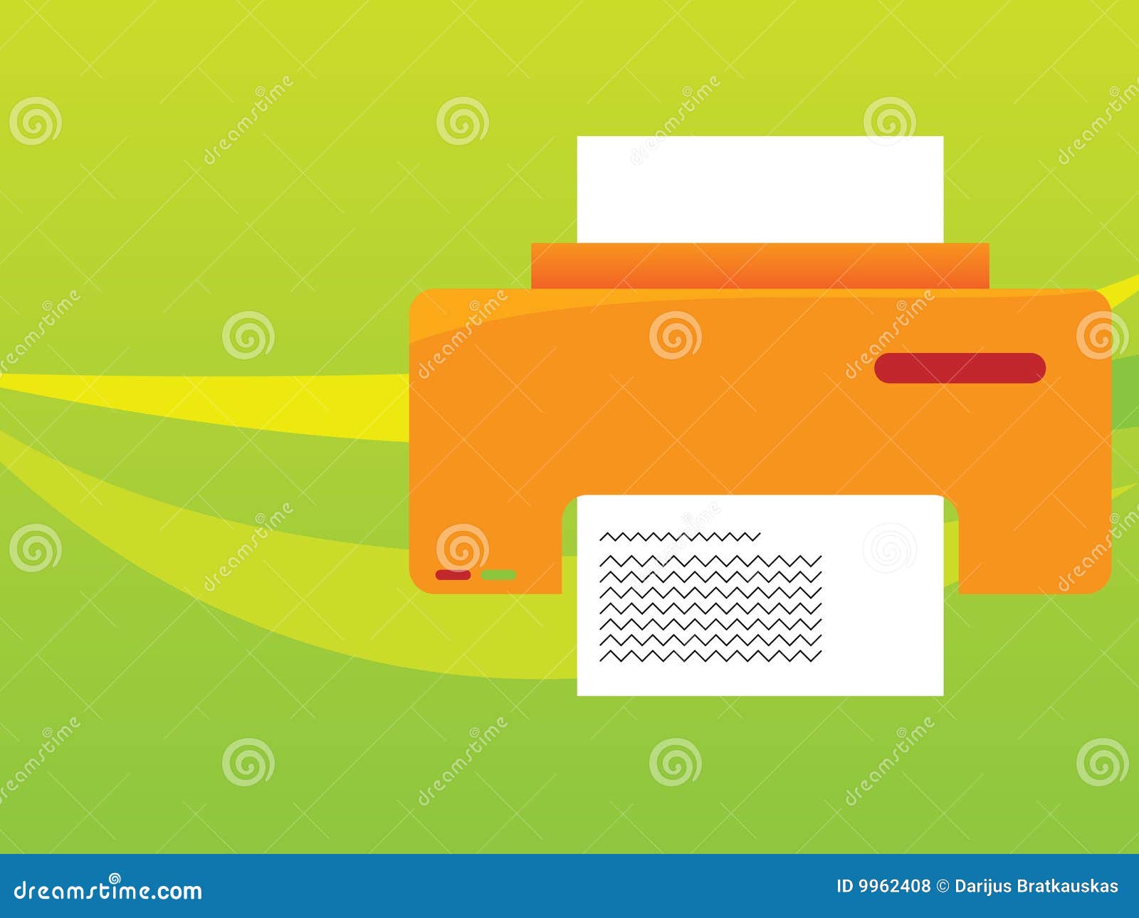 Orange printer stock illustration. Illustration of pages - 9962408