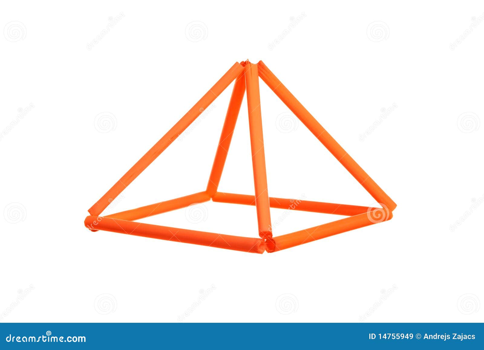 Orange prism stock image. Image of isolated, dimensional - 14755949