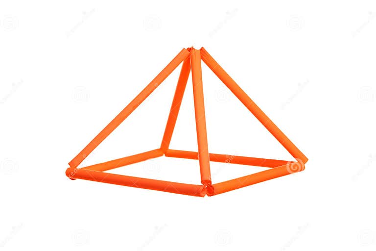 Orange prism stock image. Image of isolated, dimensional - 14755949