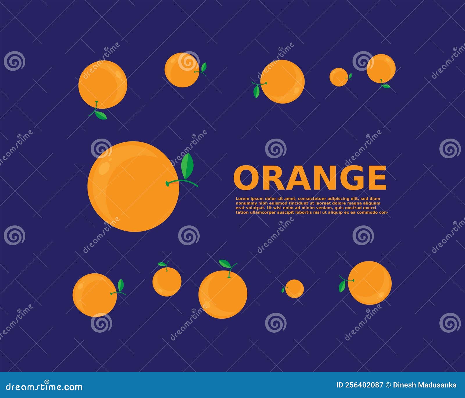 Orange Product Label Background Vector Image Stock Illustration ...