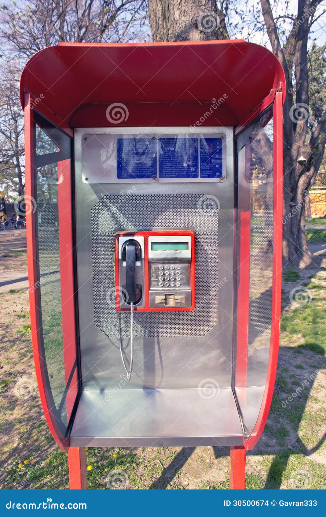 Orange Public Telephone on Metallic Background Stock Photo - Image of ...