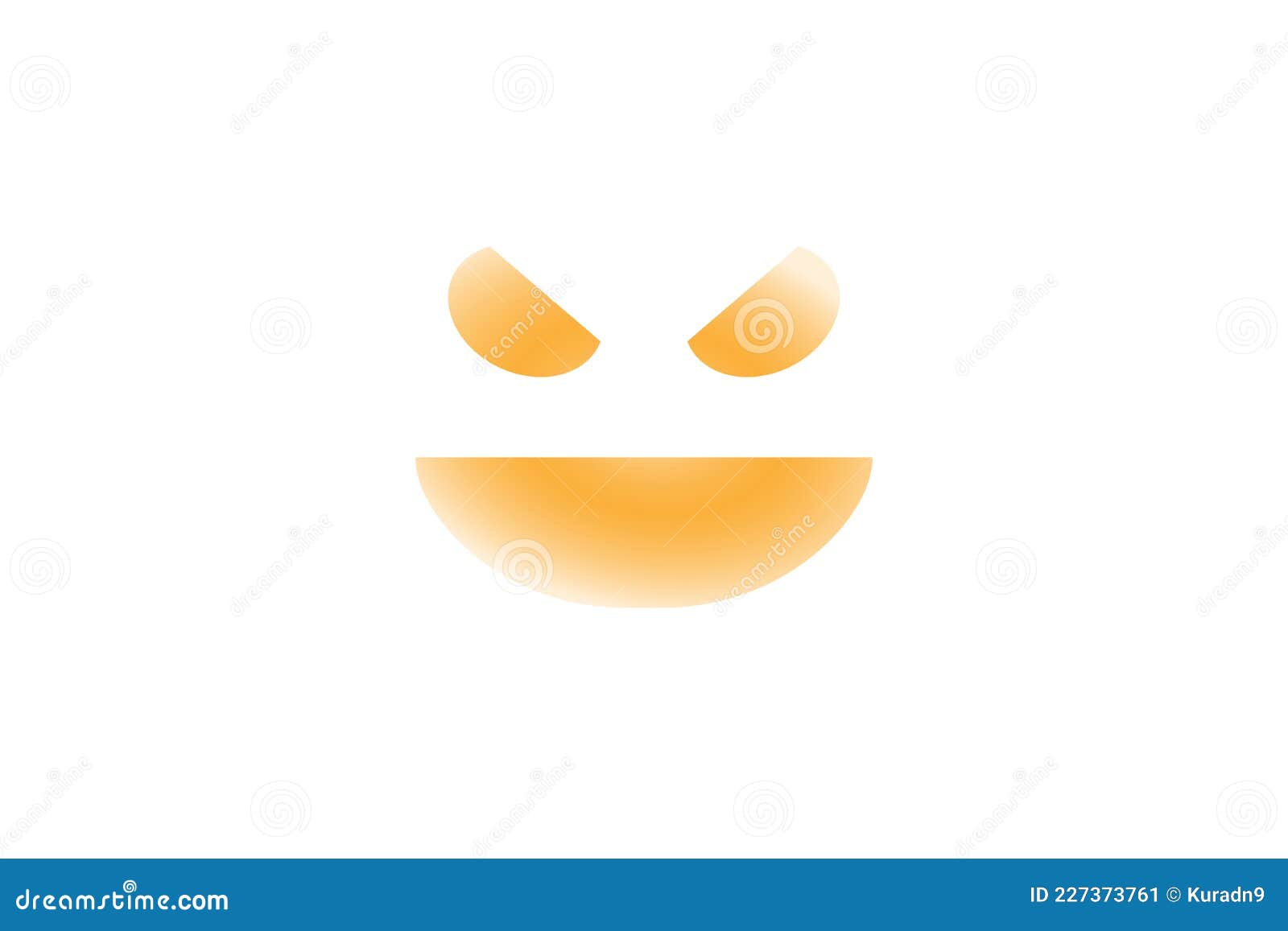 Orange Pumpkin Face Ghost on White Background â€“ Scary Halloween ...