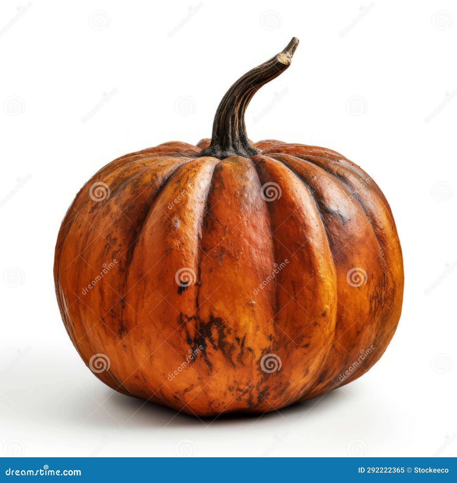 Rust Pumpkin: Explosive Pigmentation and Bold Chromaticity on White ...